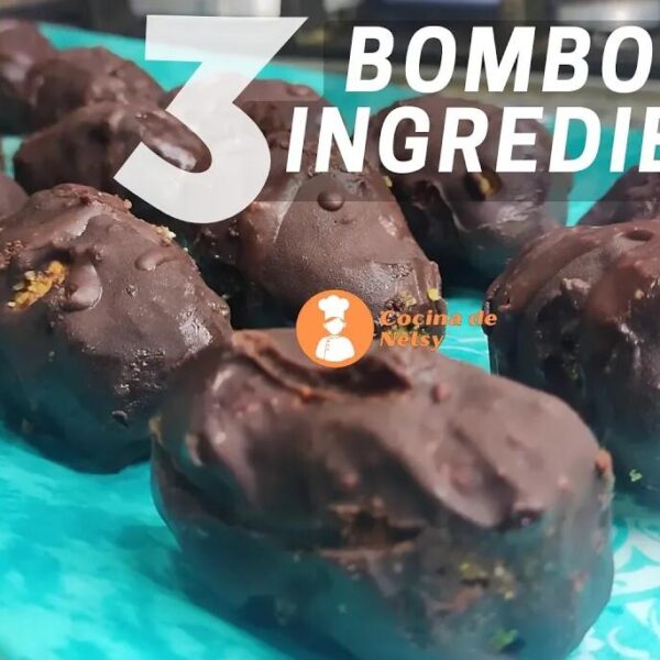 Receta fácil de Bombones de Chocolate con 3 Ingredientes para San ...